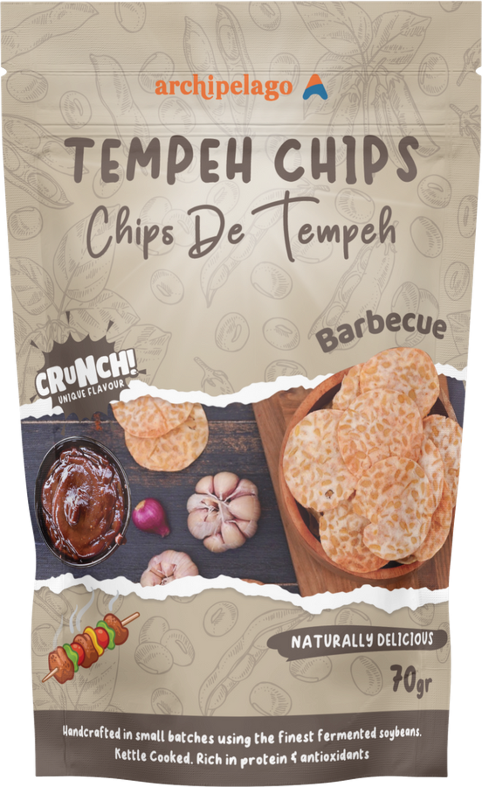 Tempeh Chips - Barbercue – Archipelago Foods
